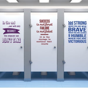 5 Inspirational Sports Quotes, Self Confidence Quotes, School Bathroom ...