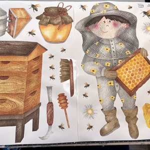Little Beekeeper Wall Decals, Bees Decals, Beehive Decal, Honeybee ...