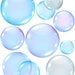 Big Bubbles Decals, Bubble Wall Stickers, Bathroom Wall Decals, Fabric ...