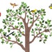 Tree Decal 7 Ft Woodland Tree Wall Decal, Bird Wall Decals Optional ...