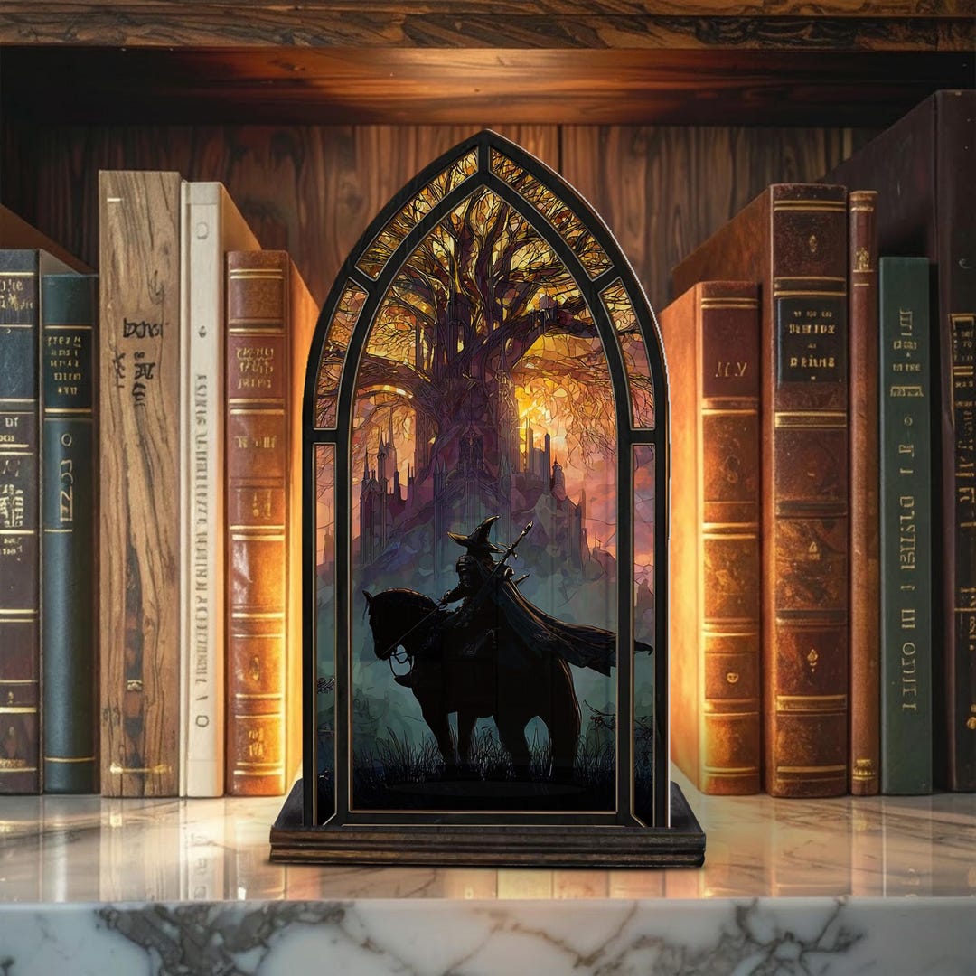 Elden Ring Book Nook Suncatcher Candle Holder, Dark Souls Bonfire ...