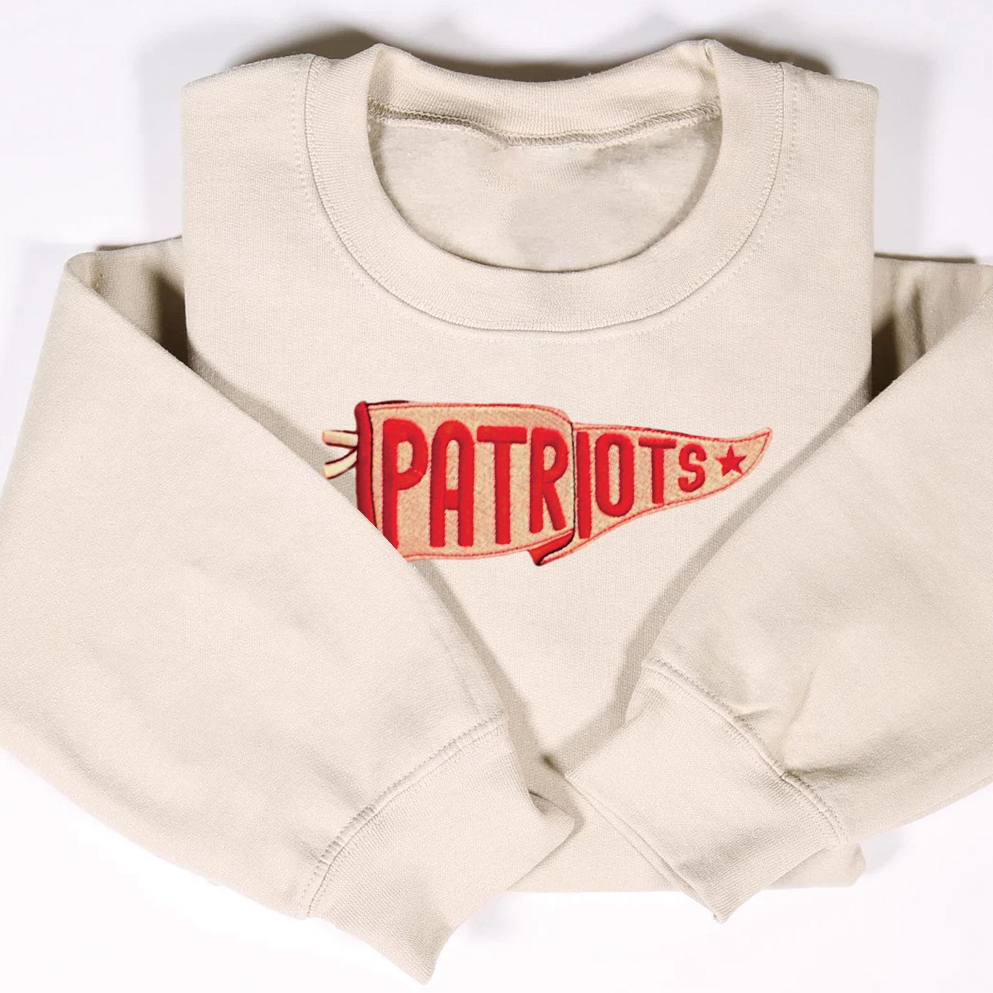 Custom Pennant Embroidered Sweatshirt, Custom Team Pennant Shirt ...