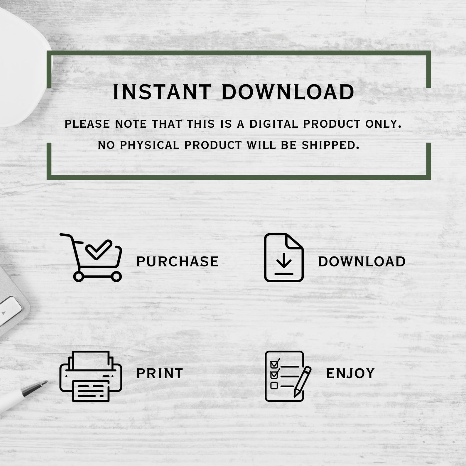 Printable Stationery, Printable Winter Emerald Writing Paper, Letter ...