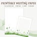 Printable Stationary, Greenfield Writing Paper, Printable Writing Paper ...