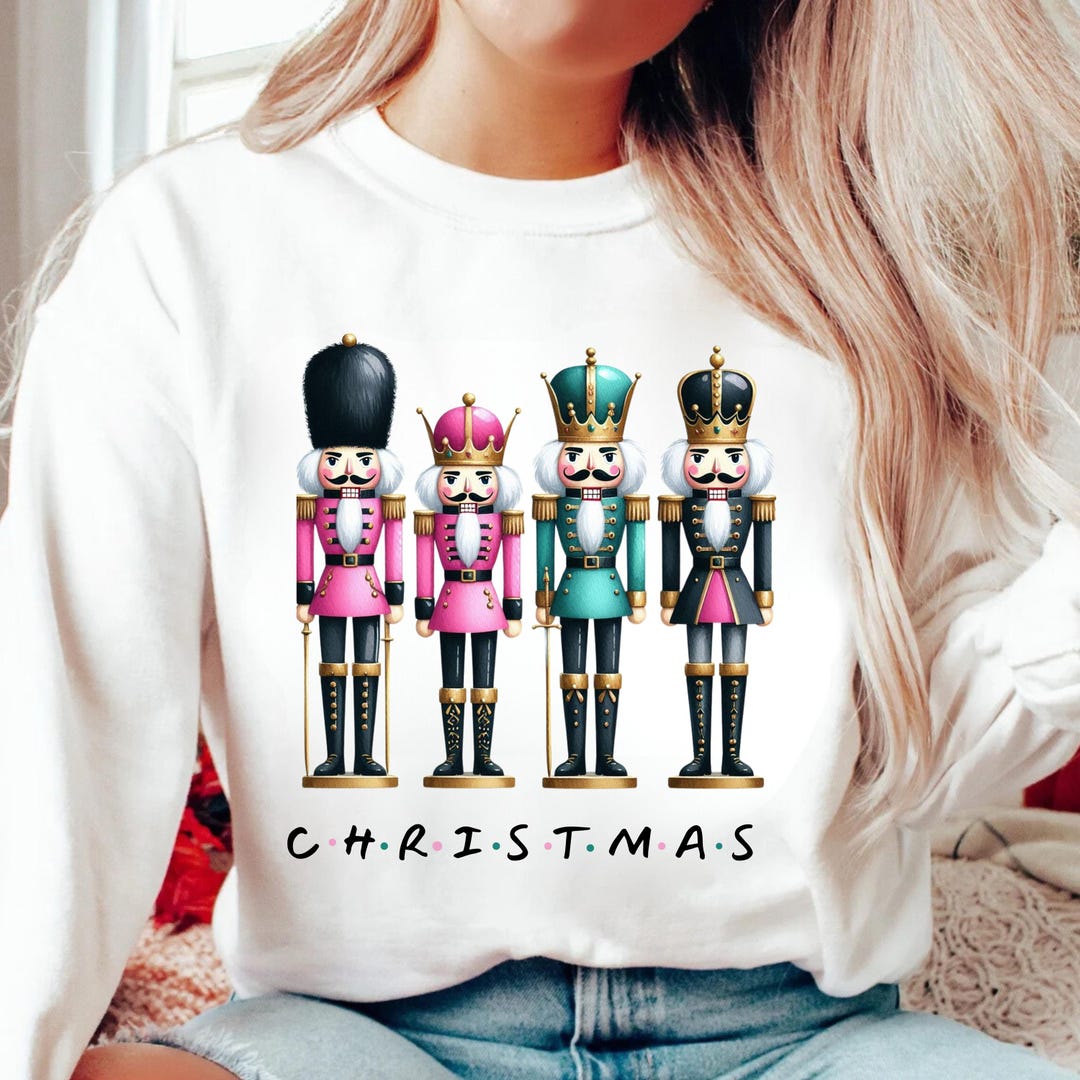 Unique Friends TV Show Nutcracker Sweatshirt Festive Pop-culture Twist ...