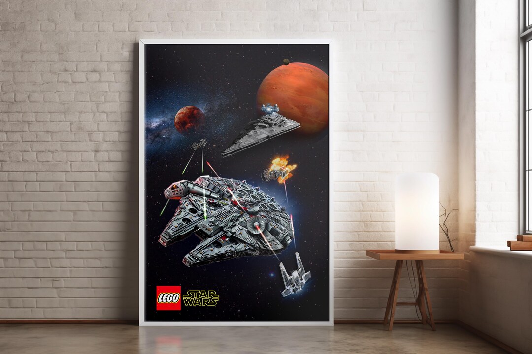 Millennium Falcon Poster Iconic Star Wars Ship Wall Art for Fans ...