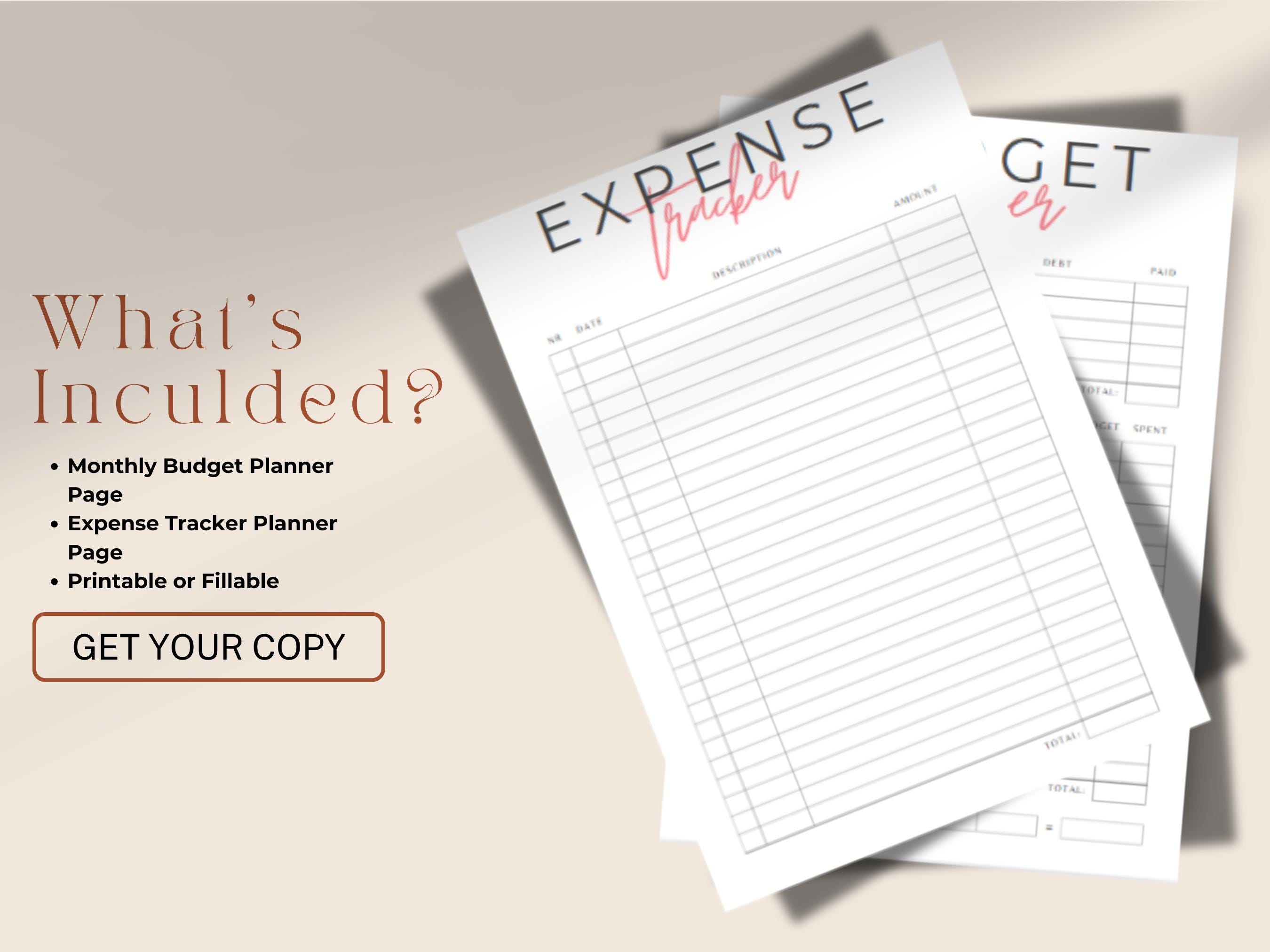 Printable Budget Planner Book | Budget by Paycheck | Income and Expense ...
