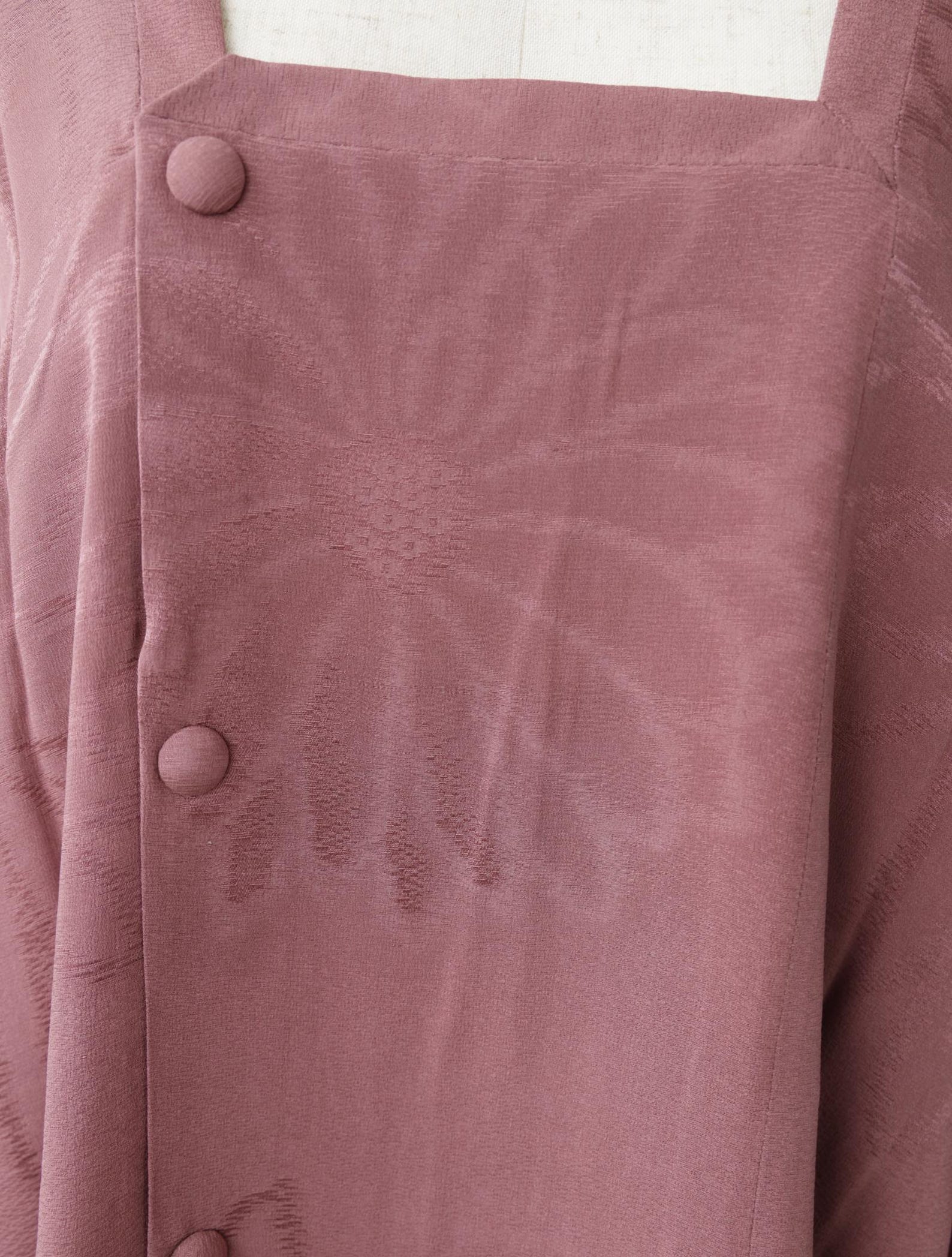 Vintage Antique Rose Michiyuki – Japanese Kimono Jacket, Elegant Haori ...