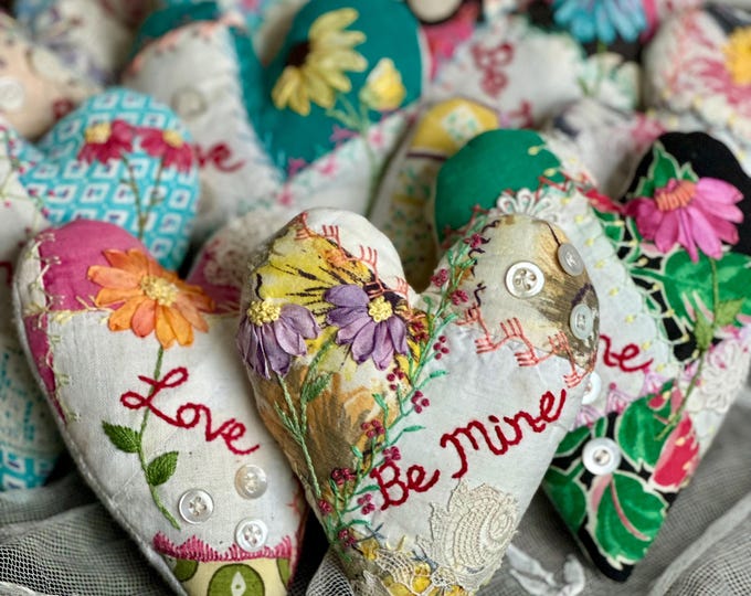 Valentine Hearts~ Conversation Hearts~lavender Sachet~bowl Fillers ...