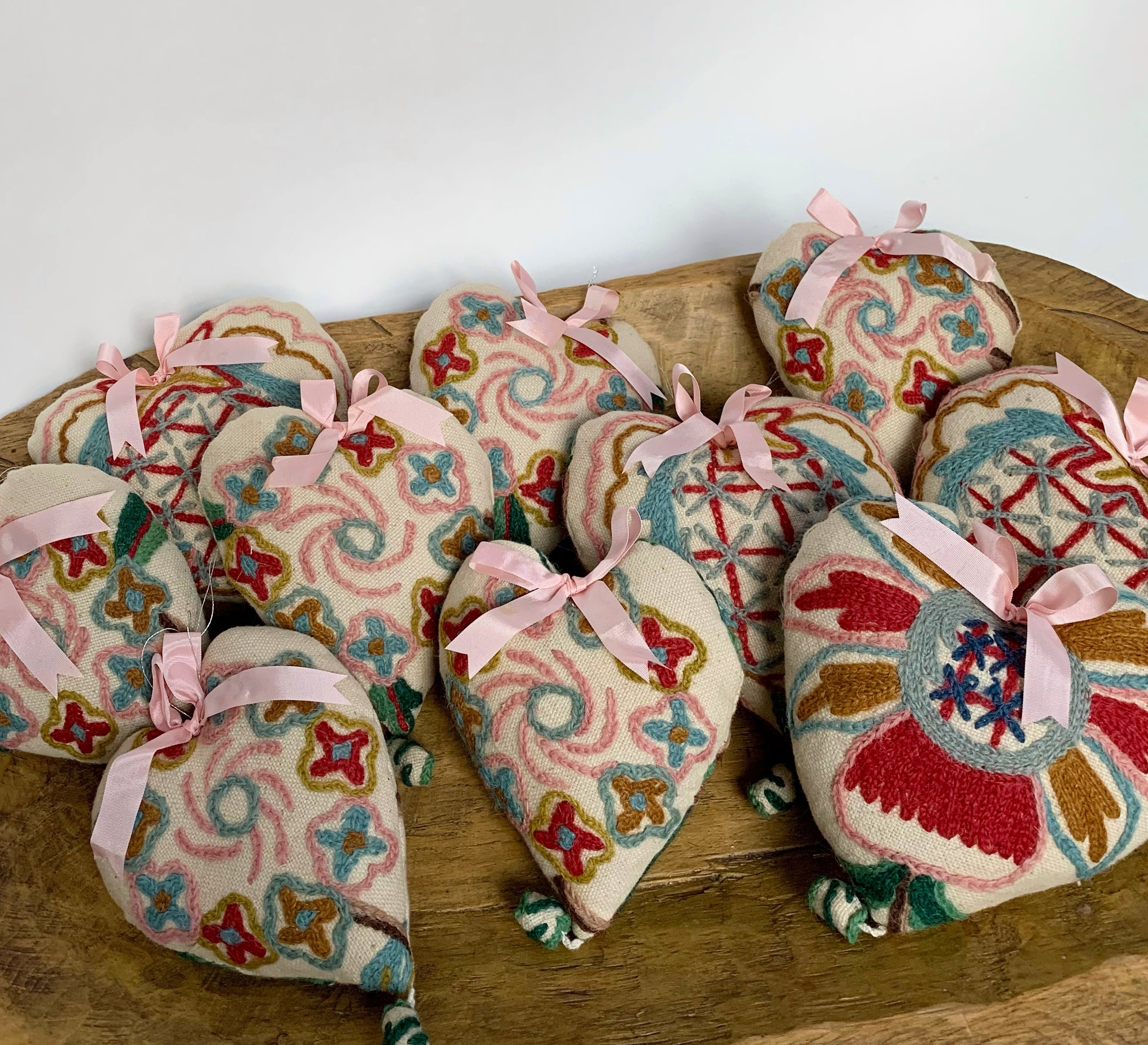 Vintage Jacobean Crewel Sachets Lavender Gifts | Etsy