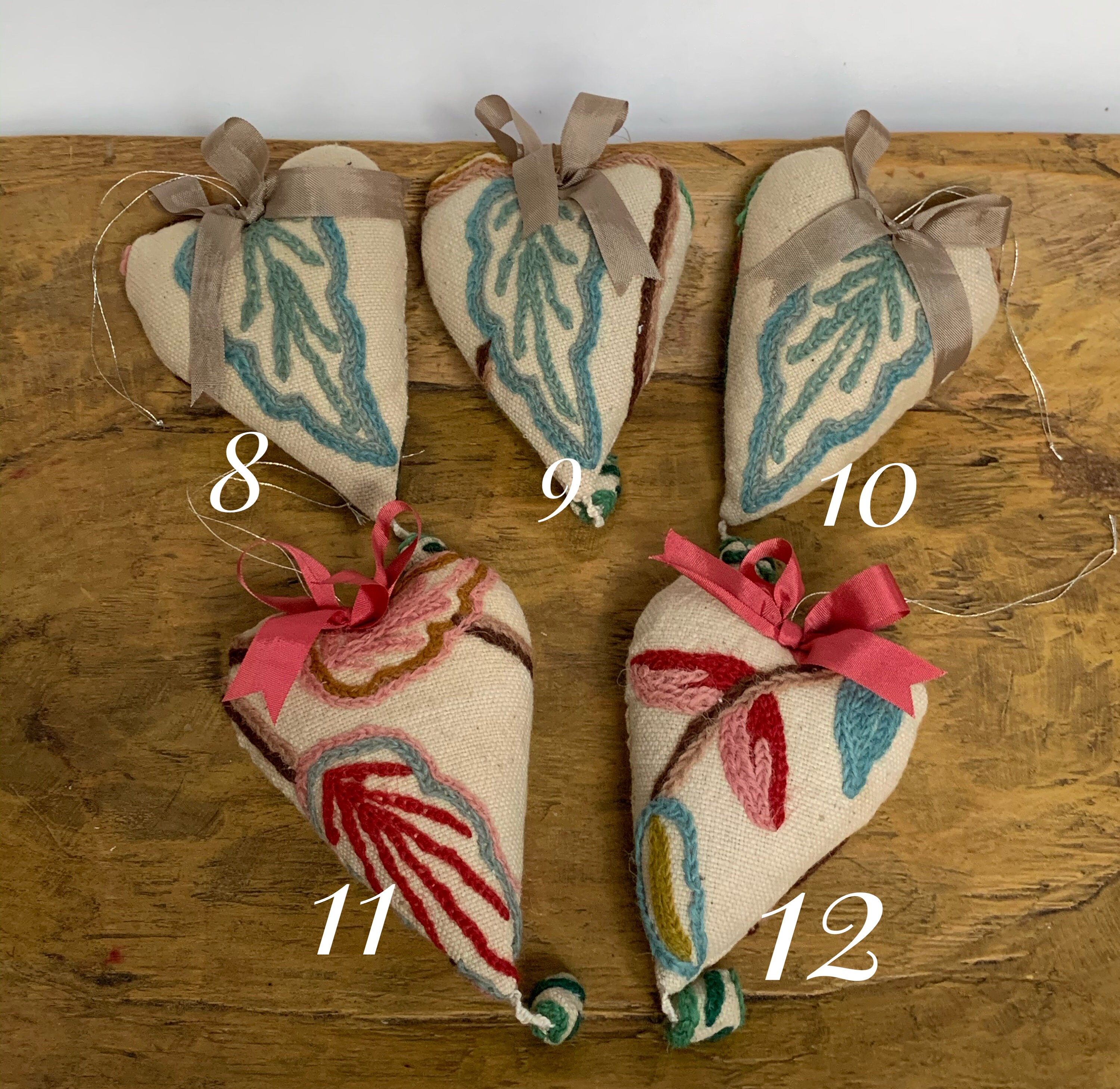 Vintage Jacobean Crewel Sachets Lavender Gifts Bowl Fillers | Etsy