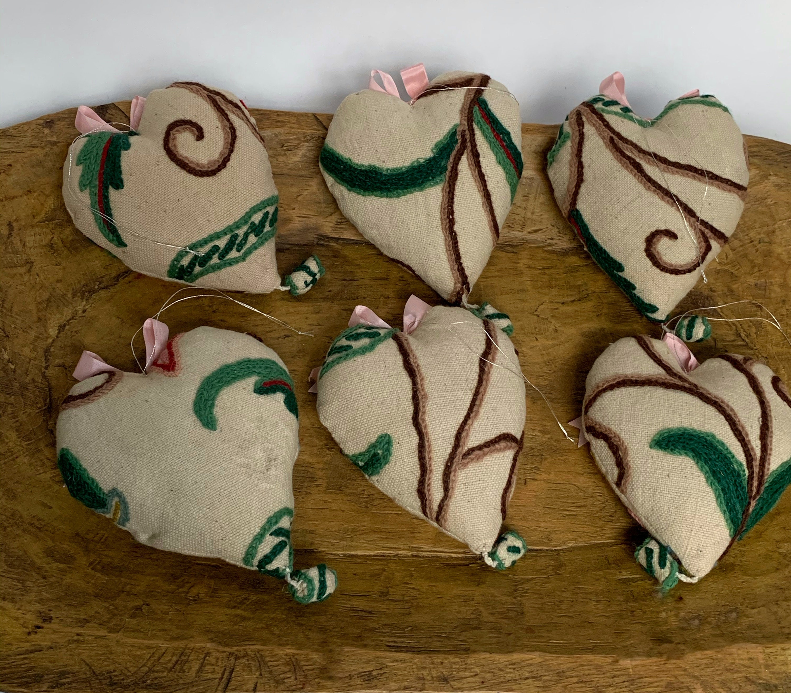 Vintage Jacobean Crewel Sachets Lavender Gifts | Etsy