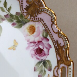 Pink Rose Rococo Tray - Etsy