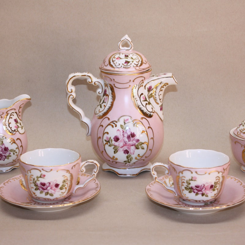 Pink Tea Set - Etsy