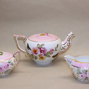 Pink Rose Tea Set - Etsy