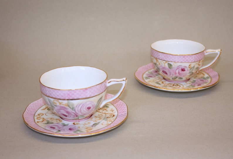 Pink Rose Tea Set - Etsy