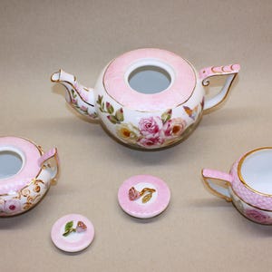 Pink Rose Tea Set - Etsy