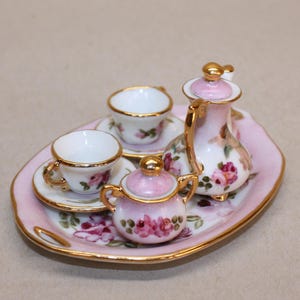 Doll Size Rococo Tea Set - Etsy