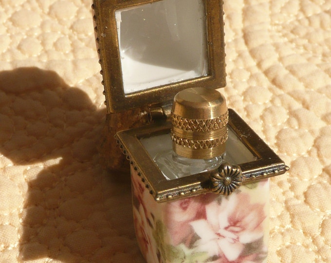 Pink Rose Perfume Box With Bottle - Etsy