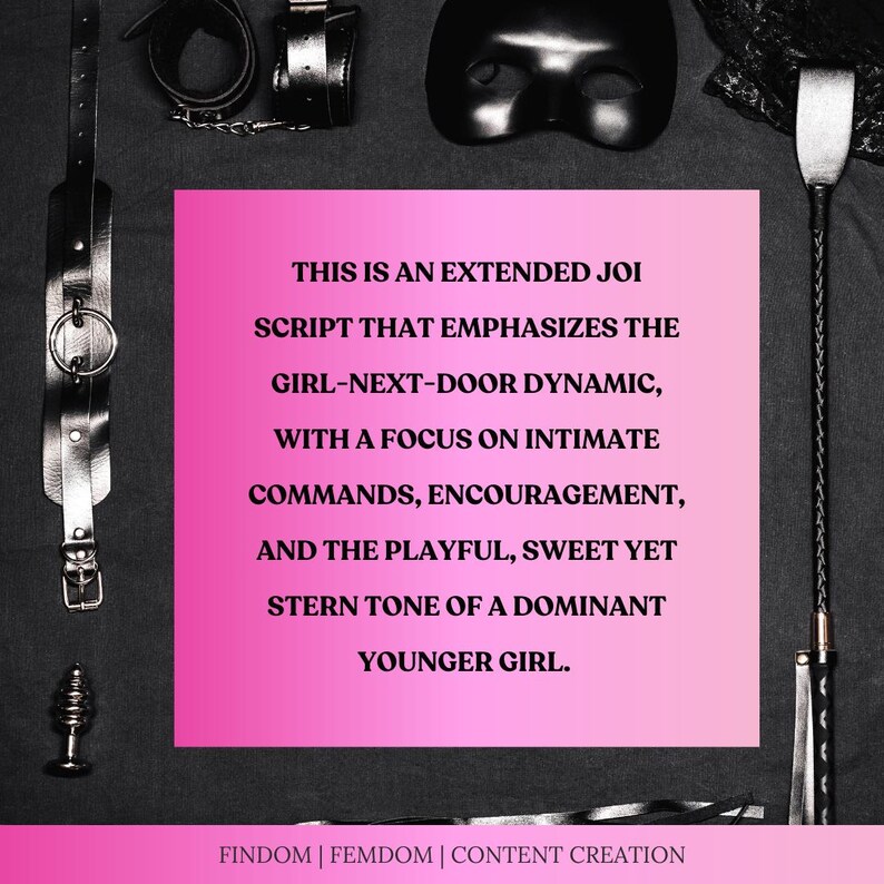 Girl Next Door Joi Script for Findom | Onlyfans | Fansly | Content Creators | Dominatrixes - Etsy
