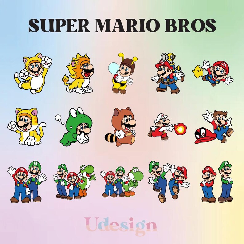 Super Mario Bros Svg Png Alphabet Nintendo Mario and Luigi Mario Bros ...