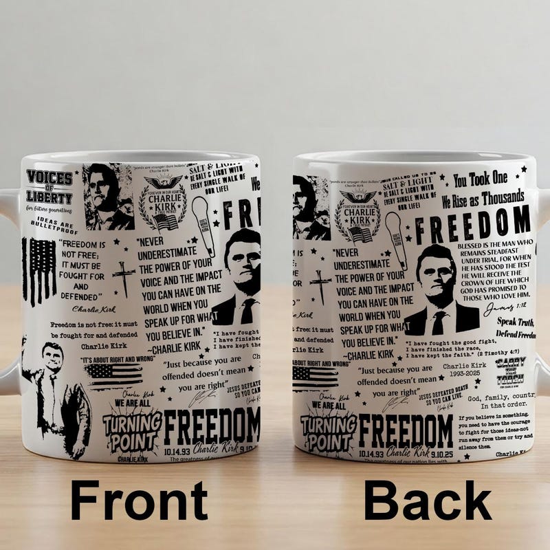 Charlie Kirk Coffee Mug - Etsy