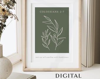 Printable Christian Wall Art: Roots - Etsy