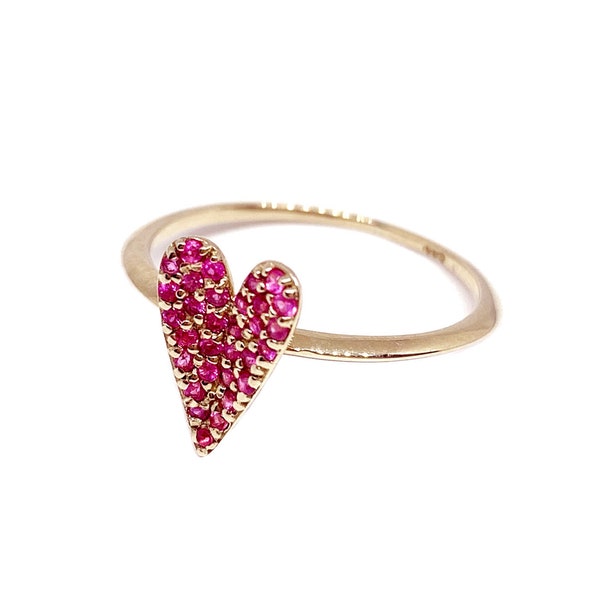 Small Ruby Ring - Etsy