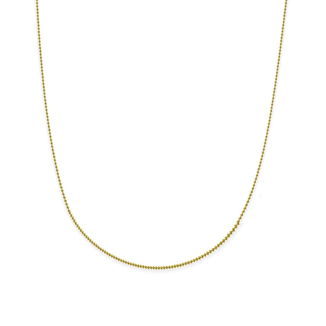 Petite Gold Ball Chain, Small Ball Cain, Chain for Pendant, Petite ...