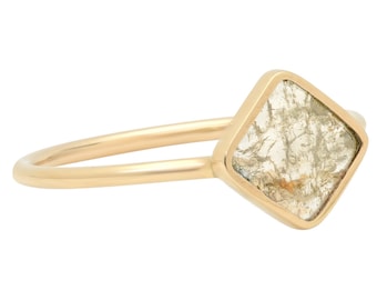 Diamond Slice Ring - Etsy