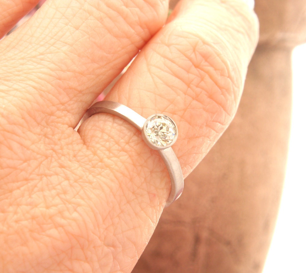 Diamond Ring Engagement Diamond Ring One Carat Diamond Gold - Etsy