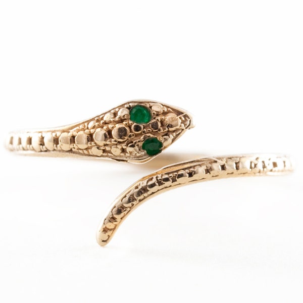 Emerald Snake Ring - Etsy