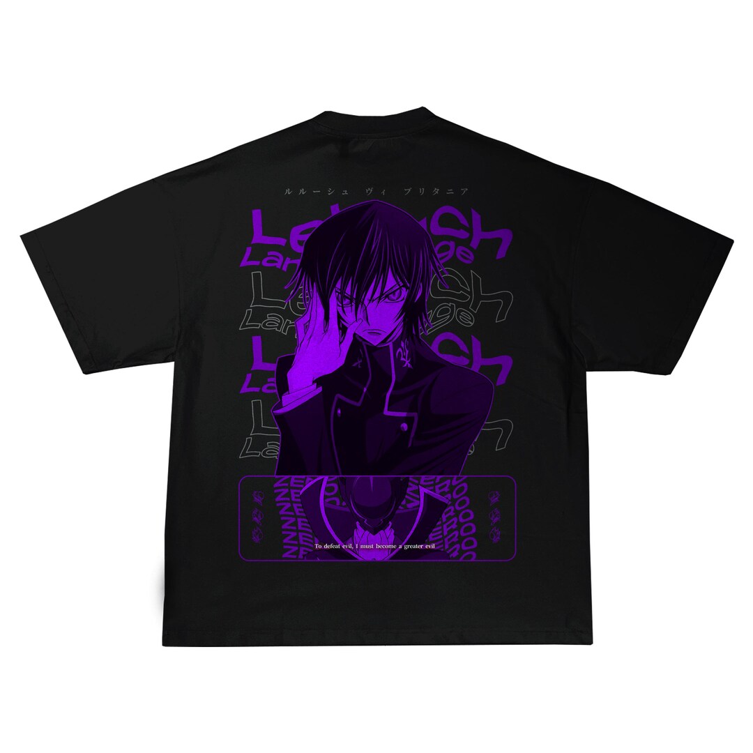 Geass Augmented Reality Streetwear T-shirt,anime Inspired Apparel Merch ...