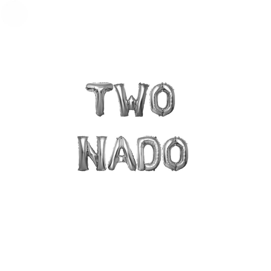 Two Nado 2nd Birthday Banner 16 Inches | Twonado Birthday Party Tornado ...