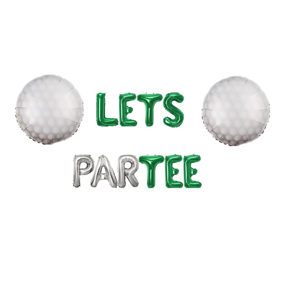 Lets Partee Banner 16 Inches | Golf Theme Party Golf Birthday | Golf ...