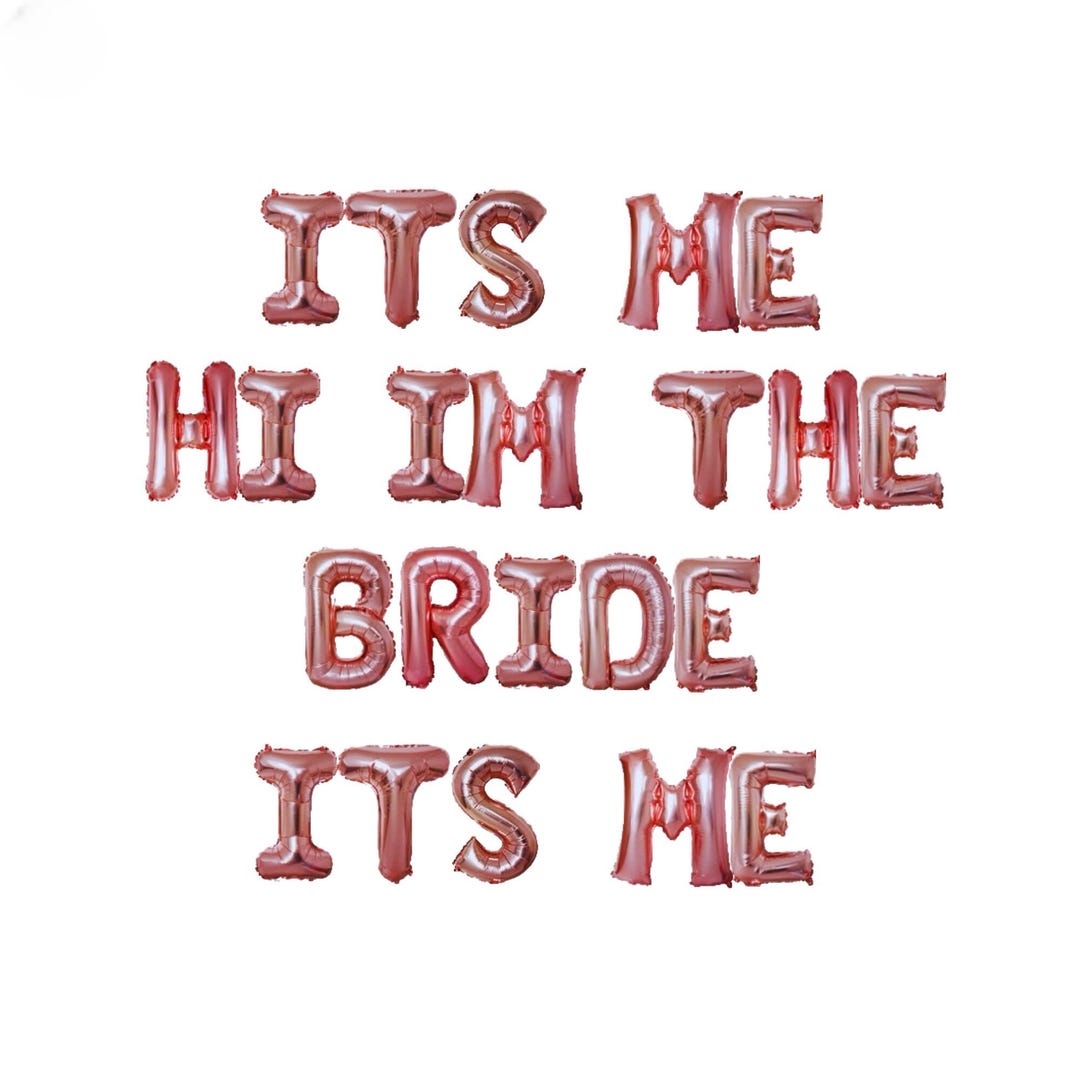 Its Me Hi Im the Bride Banner: 16-inch Bachelorette Party Decor - Etsy
