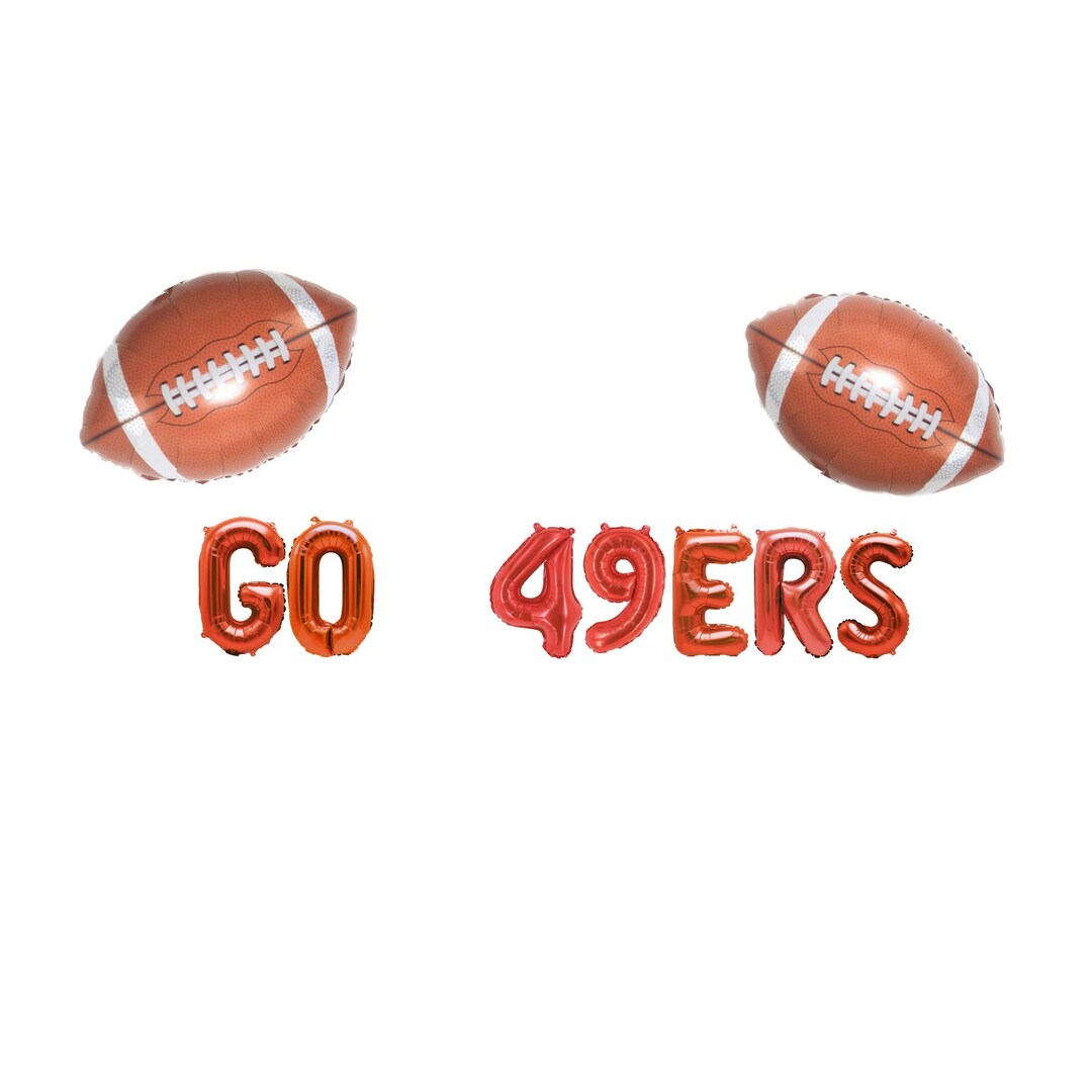 Go 49ERS Banner 16 Inches | 2025 Superbowl San Francisco 49ers Football ...