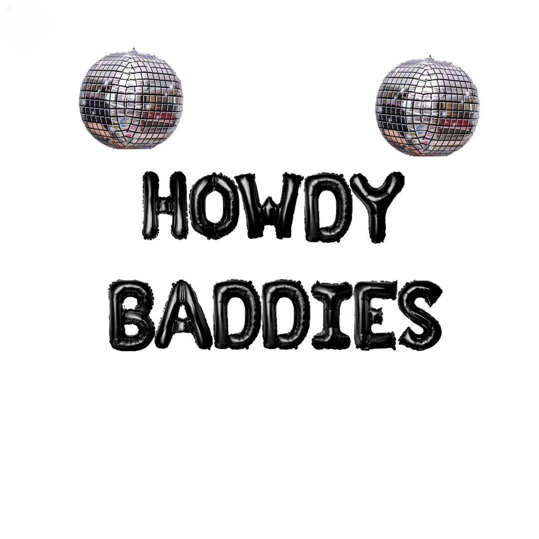 Howdy Baddies Banner 16 Inches | Howdy Cowgirl Western Theme Bach Party ...