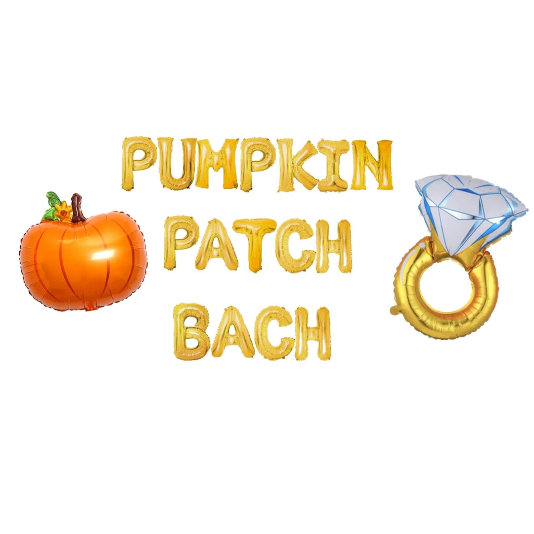 Pumpkin Patch Bach Balloon Banner Thanksgiving Bachelorette Party Decor ...
