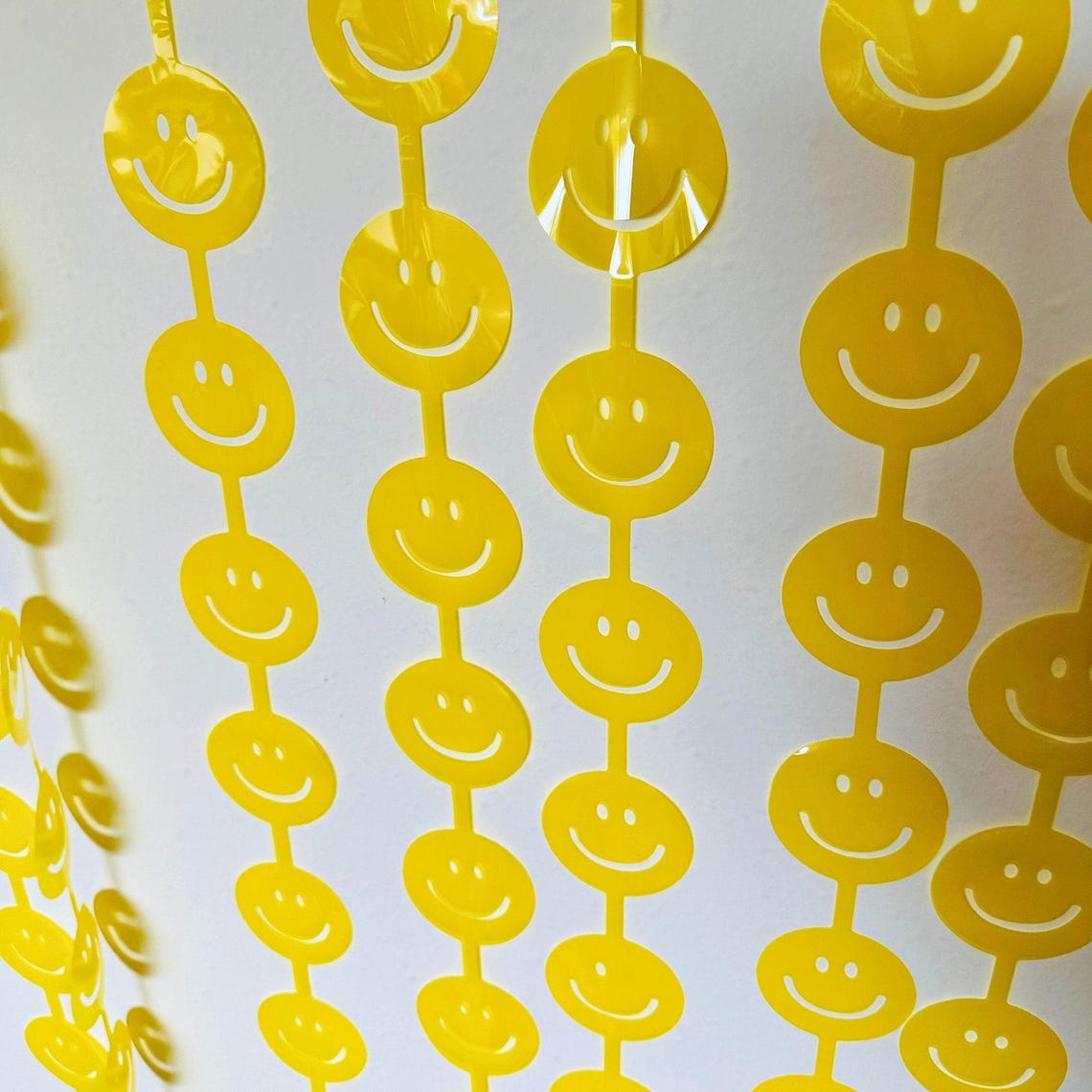 Smiley Face Fringe Curtain Backdrop| Happy Dude Party Backdrop One ...