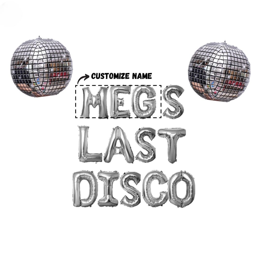 Last Disco Custom Banner: Bach Party Disco Theme With Balloons - Etsy