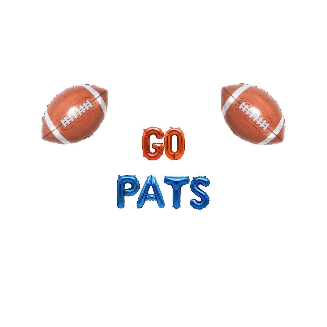Go Pats Balloon Banner | New England Patriots Go Patriots Party Decor ...