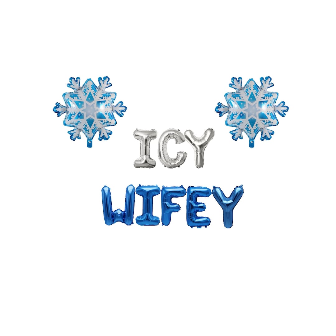 Icy Wifey Bachelorette Balloon Banner -winter Bachelorette Party Decor ...
