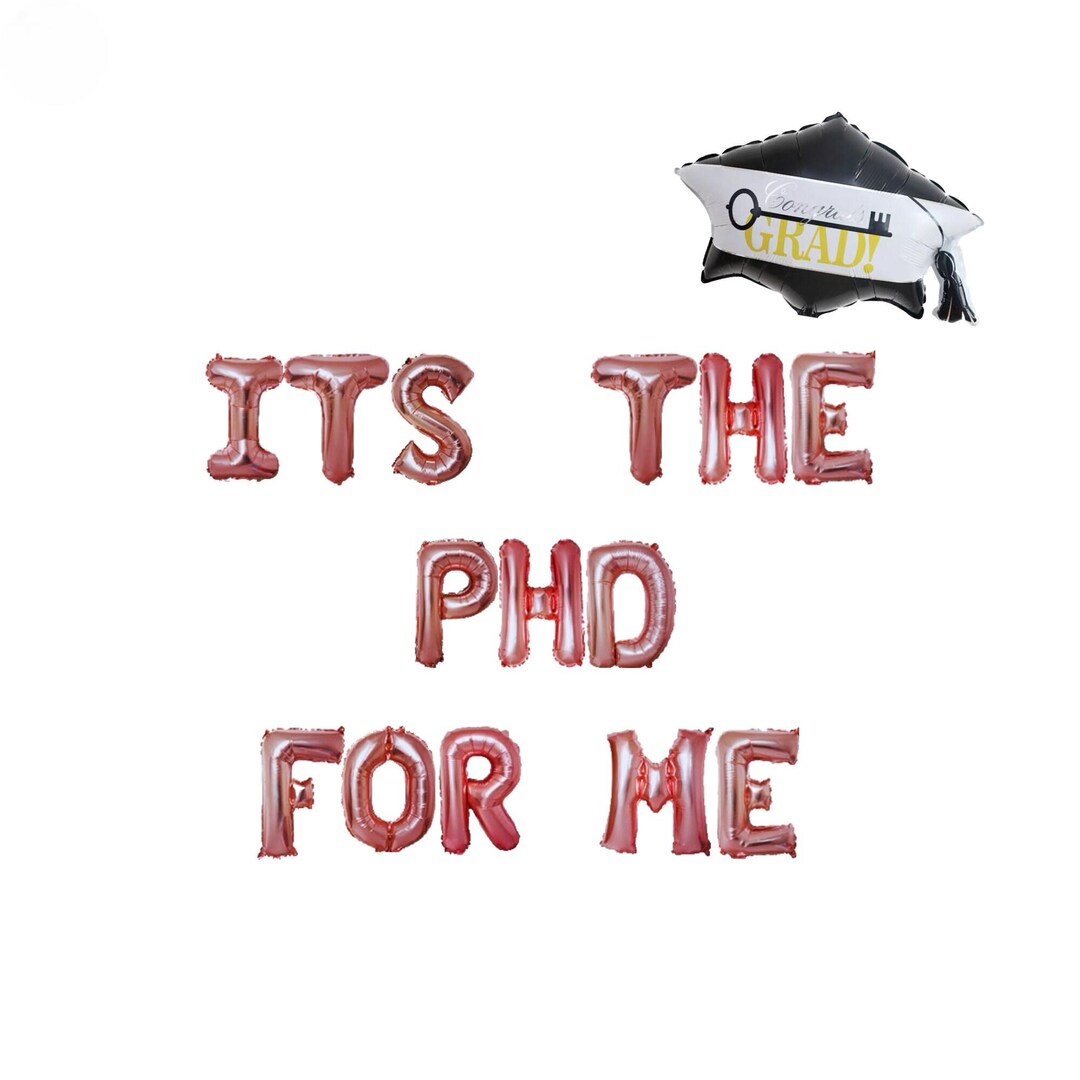 PHD Graduation Balloon Banner: Class of 2025 Party Decor - Etsy