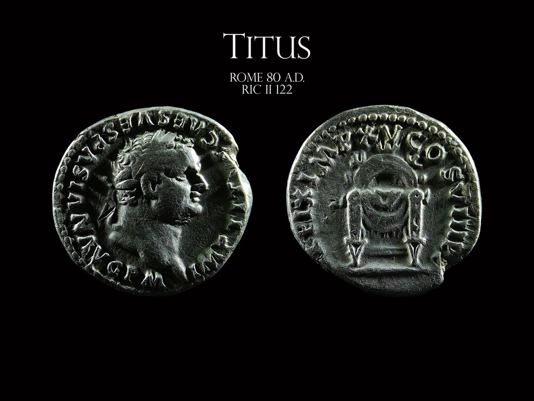 Real Ancient Roman Coin Emperor Titus Rome 80 A.D. - Etsy