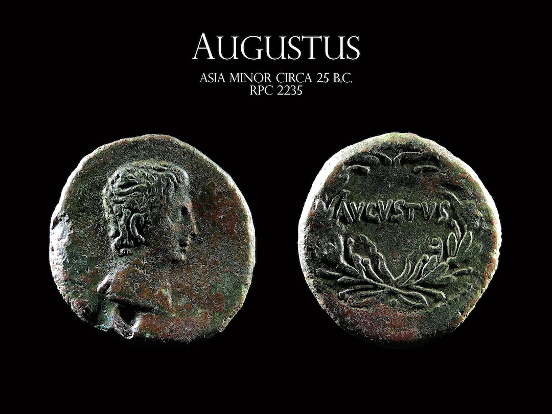 Real Ancient Roman Coin Augustus Asia Minor C. 25 B.C. - Etsy