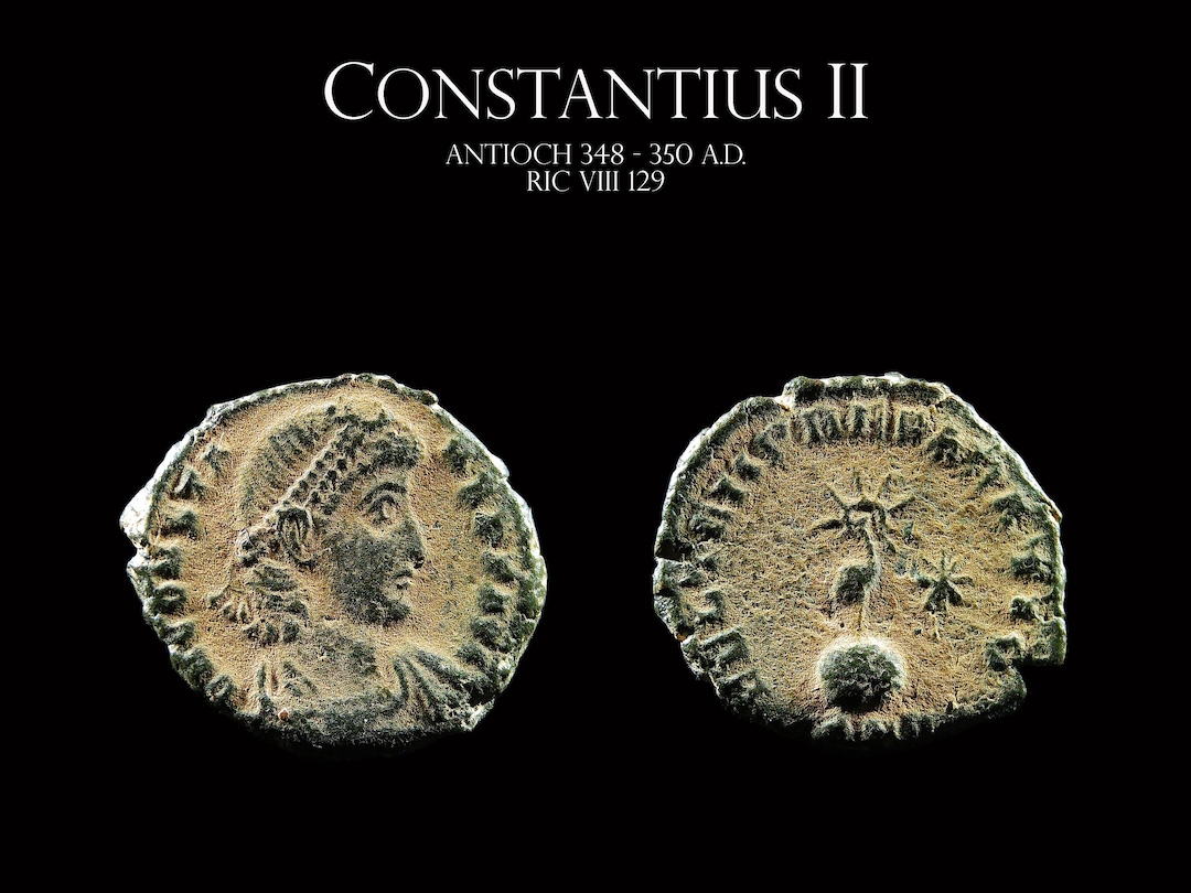Roman Emperor Constantius II AE3 Antioch 348 - 350 A.D. - Etsy