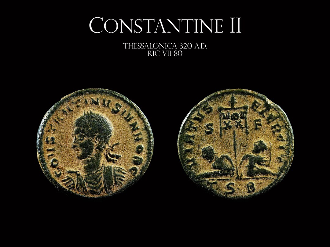 Real Ancient Roman Coin Constantine II Thessalonica 320 A.D. - Etsy