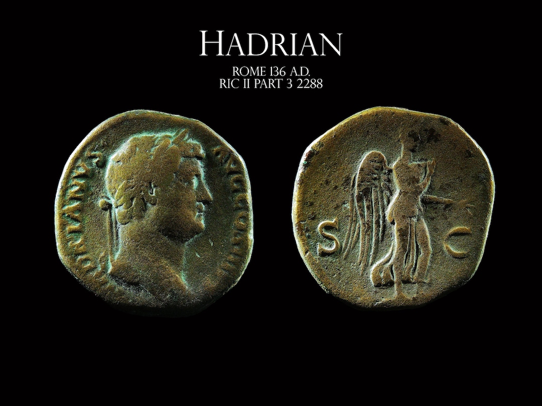 Real Ancient Roman Coin Hadrian Rome 136 A.D. - Etsy