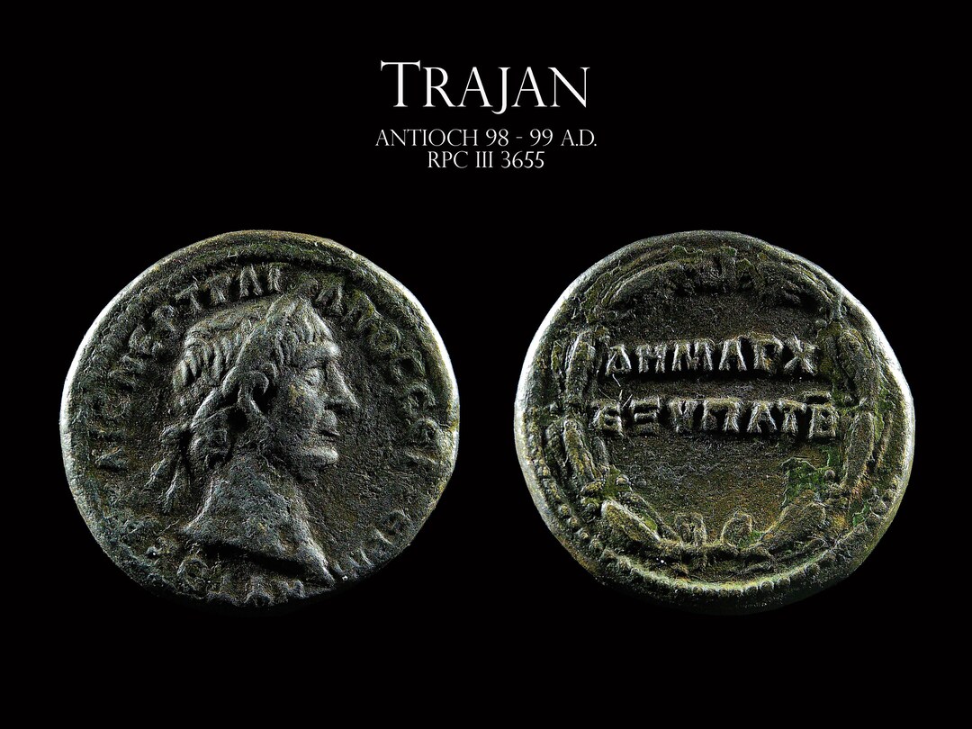 Real Ancient Roman Coin - Trajan Antioch 98 - 99 A.D. - Etsy